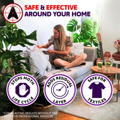 Aviro Moth Killer Powder - Natural Moth Killer, Pet-Friendly Moth ...