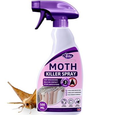 Aviro Moth Killer Spray - Fast Acting Moth Repellent for Wardrobes ...