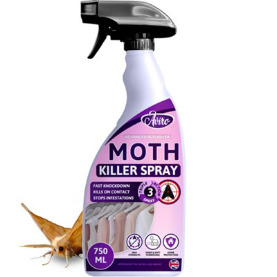 Aviro Moth Killer Spray - Fast Acting Moth Repellent for Wardrobes ...