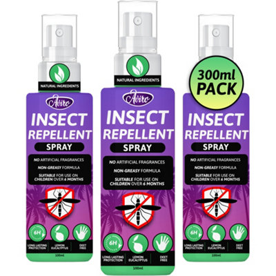 Buy Aviro Natural Insect, Bug & Mosquito Repellent Spray - DEET-Free ...