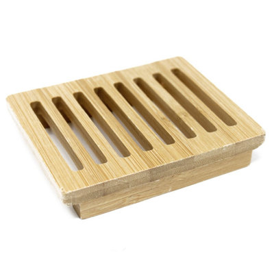 AW Dropship UK Hemu Wood Soap Dish - Boxed Wooden Tray for Handmade Soap
