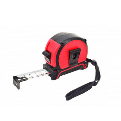 AW Tools ABS Plastic Tape Measure Red (8m x 25mm)