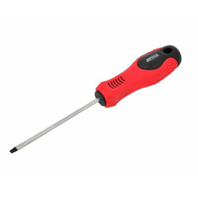 AW Tools Slotted Head Screwdriver Red/Black (125mm x 5.5mm)