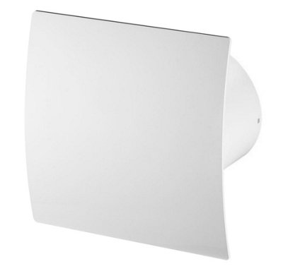 Awenta 100mm Pull Cord Extractor Fan White ABS Front Panel ESCUDO Wall ...