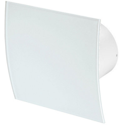 Awenta 100mm Standard Extractor Fan White Glass Front Panel ESCUDO Wall ...