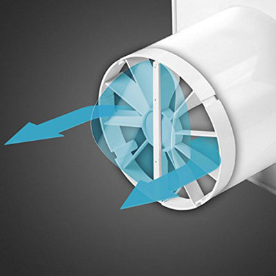 Awenta 120mm Non Return Valve for Ventilation Extractor Fan Backdraft ...