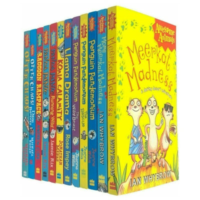 Awesome Animals Series 12 Books Collection Set (Meerkat Madness, Llama ...