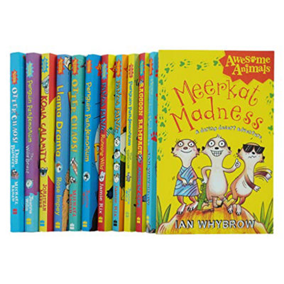 Awesome Animals Series 12 Books Collection Set (Meerkat Madness, Llama ...