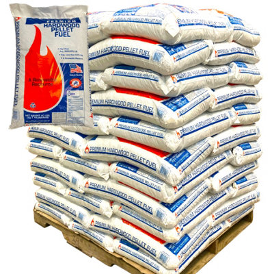 AWF Wood Pellets Pallet 54 x 18kg Bag Biomass Stove Heating & Pizza ...