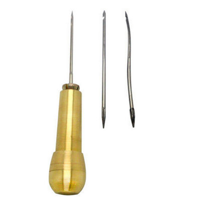 Awl Needle Tool Set for Leather Craft Heavy Duty Stitching Hand Sewing ...