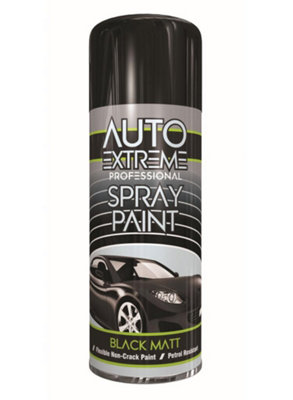 AX Black Matt Paint 400ml Can Smooth Finish - 1920