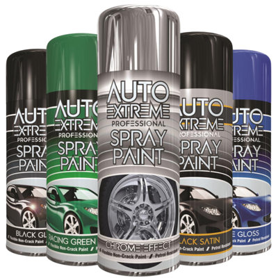 AX Chrome Effect Enamel 400ml Durable Quick Dry Protective Finish for ...