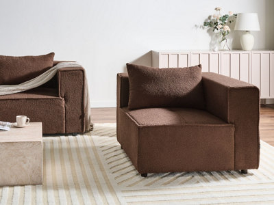 AXEBO Corner Seat Brown Boucle