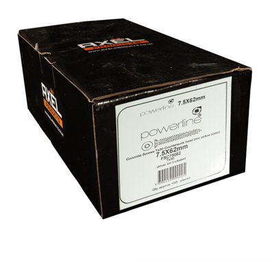 Axel Concrete Frame Screws (Dia) 7.5mm (L) 62mm - Box of 100