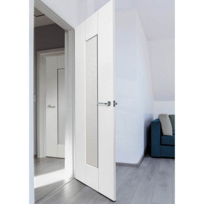 Shop Axis Ripple White Internal Door
