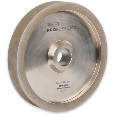 Axminster Professional CBN Wheel 200 X 32mm - 180g