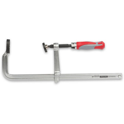 Axminster Professional Forged F Clamp Swivel Handle 400 X 120mm | DIY ...