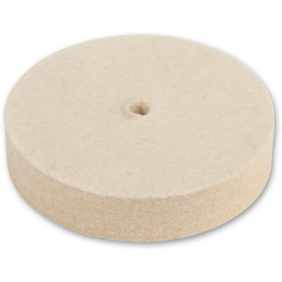 Axminster Professional Twist & Fix 100mm Felt Wheel - Soft