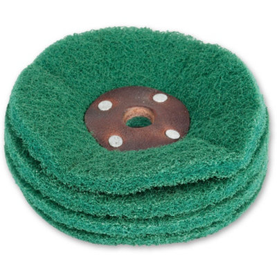 Axminster Professional Twist & Fix 100mm Nylon Abrasive Wheel - Fine
