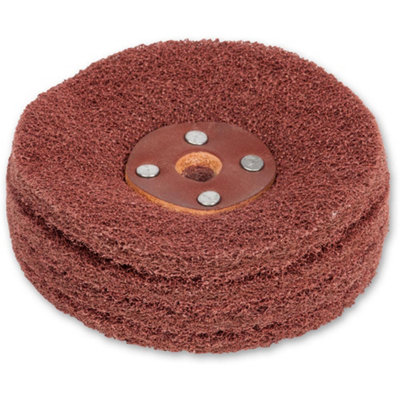 Axminster Professional Twist & Fix 100mm Nylon Abrasive Wheel - Med
