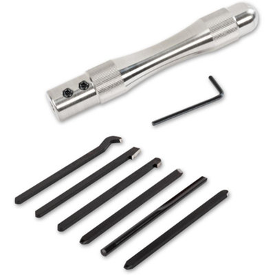 Axminster Woodturning Micro Handle & Set of 6 Tools