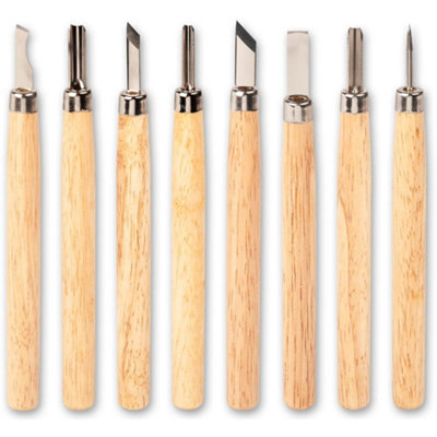 Axminster Workshop 8 Piece Detail Carving Tool Set