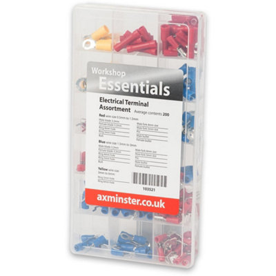 Axminster Workshop Electrical Terminal Assortment | DIY at B&Q