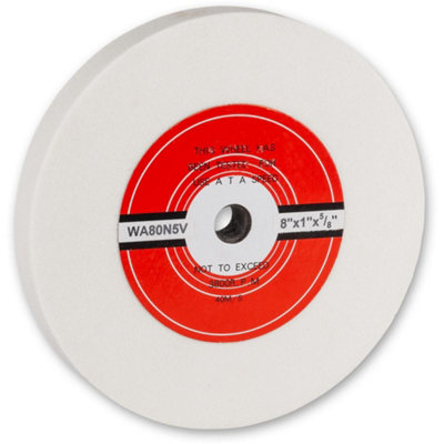 Axminster Workshop White Grinding Wheel 200mm x 25mm 80G