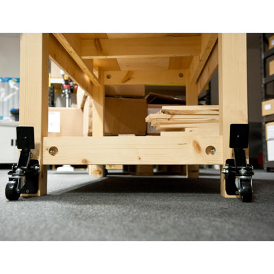 Axminster Workshop Workbench Castors (Pack of 4)