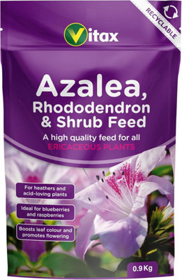 Azalea Rhododendron & Shrub Fertiliser 0.9kg Organic Feed with Iron for ...