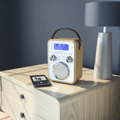 Azatom Blackfriars DAB / DAB+ Radio With Rechargeable battery, Bluetooth, Alarms, Fast Presets ...