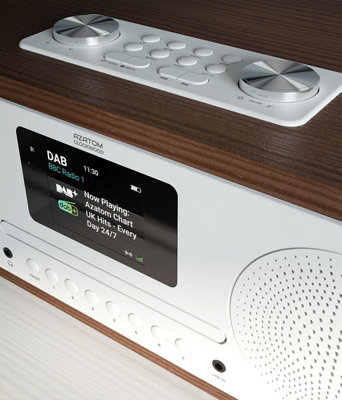 Azatom Clockwood DAB / DAB+ Radio With CD Player, Bluetooth, Alarms ...