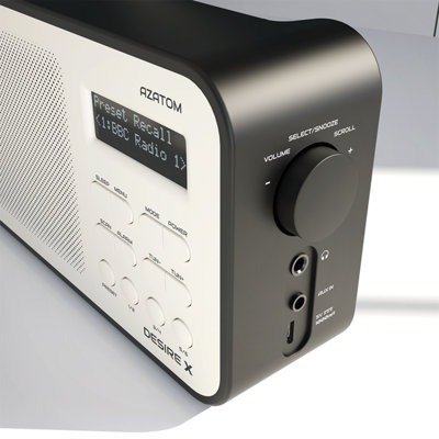 Azatom Desire X DAB / DAB+ Radio Mains & battery, Bluetooth, Alarms ...