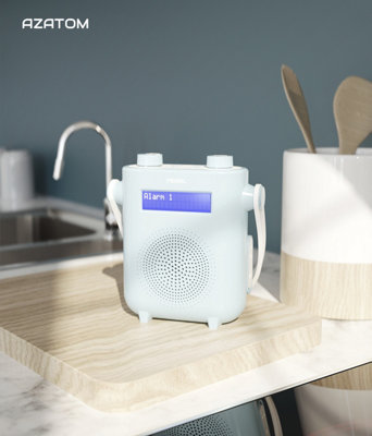 Azatom Pearl DAB / DAB+ Shower Radio With Rechargeable battery ...