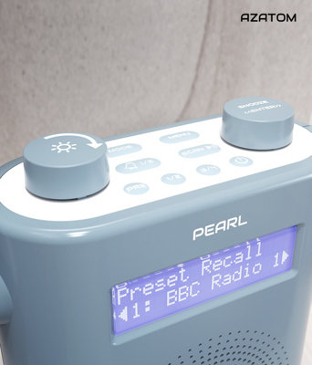 Azatom Pearl DAB / DAB+ Shower Radio With Rechargeable battery ...