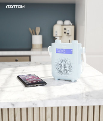 Azatom Pearl DAB / DAB+ Shower Radio With Rechargeable battery ...