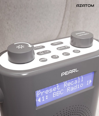 Azatom Pearl DAB / DAB+ Shower Radio With Rechargeable battery ...
