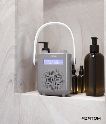 Azatom Pearl DAB / DAB+ Shower Radio With Rechargeable battery ...