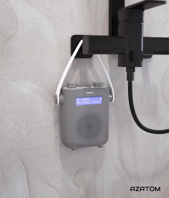 Azatom Pearl DAB / DAB+ Shower Radio With Rechargeable battery ...