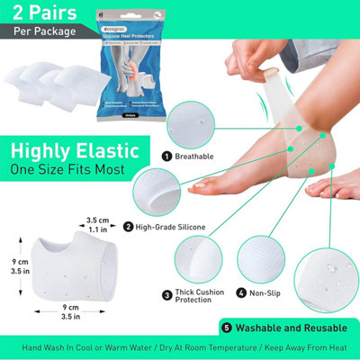 aZengear Silicone Heel Protectors (4pcs) for Shoes to Prevent Blisters ...