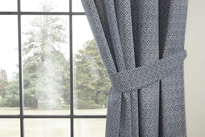 Aztec Pencil Pleat Curtains Curtain Pair