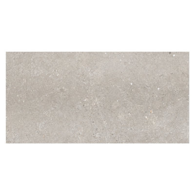 Azure Matt Grey Concrete Effect Porcelain Outdoor Tile - Pack of 30, 21 ...