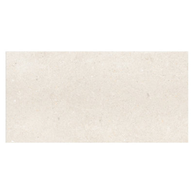 Azure Matt White Concrete Effect Porcelain Outdoor Tile - Pack of 1, 0 ...