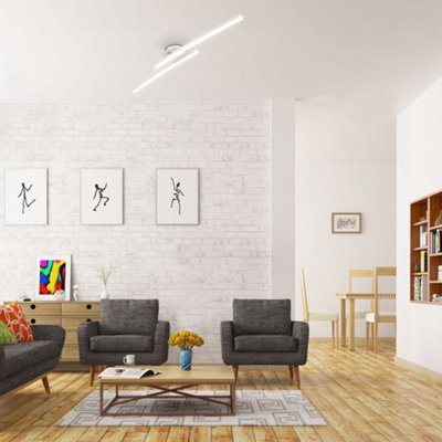 B.K.Licht Mains-powered LED White Warm white light Ceiling lamp