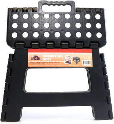 B4E 9-inch Super Strong Folding Step Stool, Heavy Duty Garden and Home ...