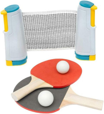 Buy B4E Portable Table Tennis Set with 2 Ping-Pong Balls and 2 High ...