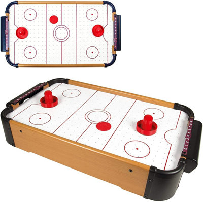 B4E Table Top Air Hockey Game Compact Arcade-Style Air Hockey Table for ...