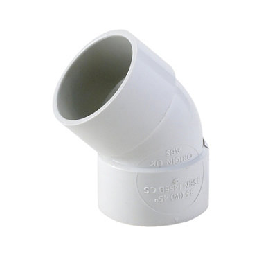 Waste pipe guide at B&Q