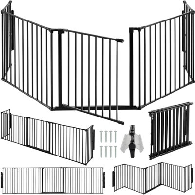 Baby Gate - fireplace safety gate with 5 elements, door with security ...