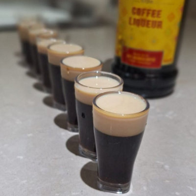 Baby Guinness Shot Glasses Unbreakable Tritan Plastic 25ml Pack of 8